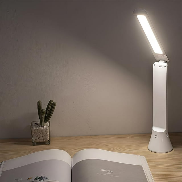 LED Foldable Desk Lamp, Rechargeable Desk Lamp with Flashlight Function ...