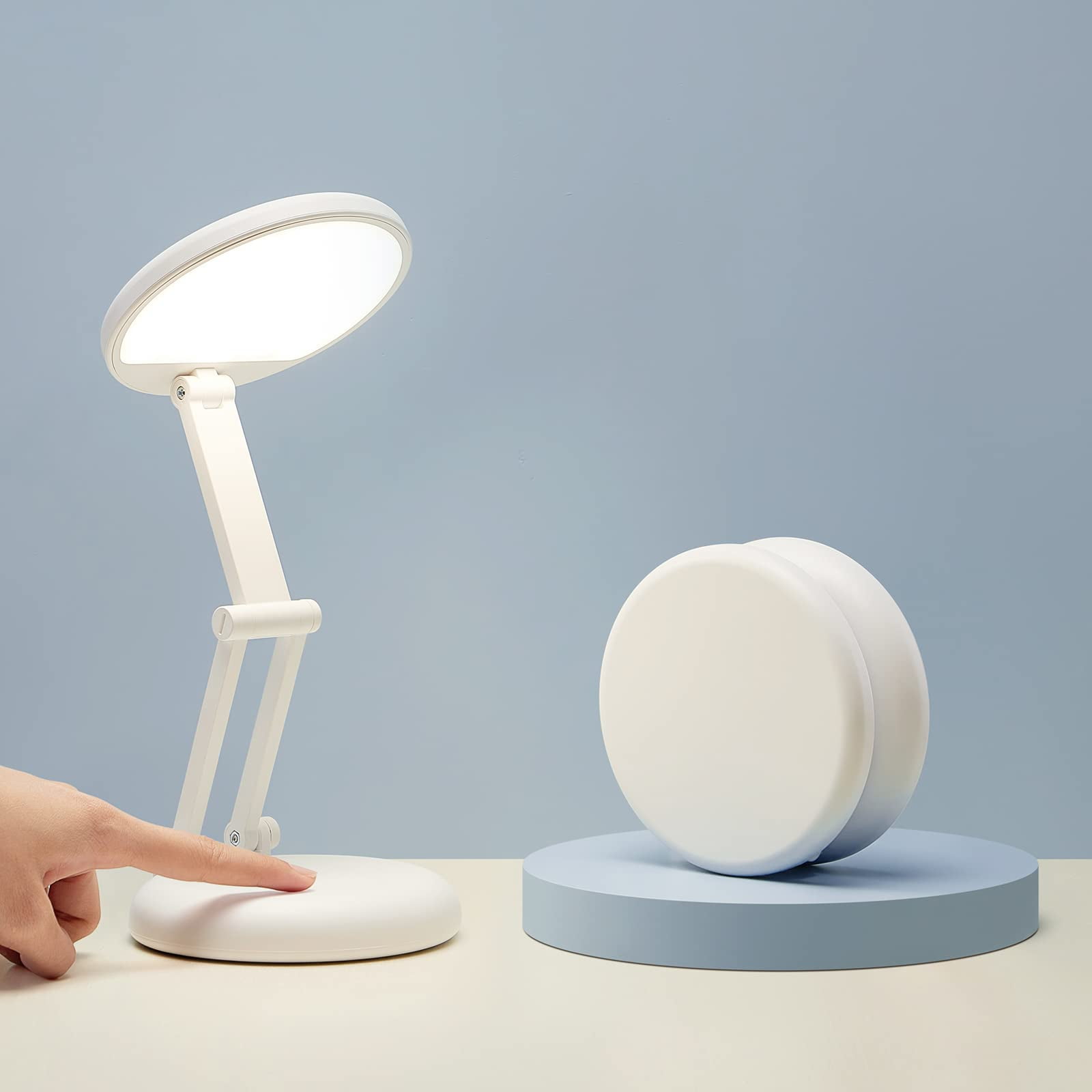 LED Desk Lamp Small Desk Lamp Cute Lamp, Foldable Potable Desk Lamp ...