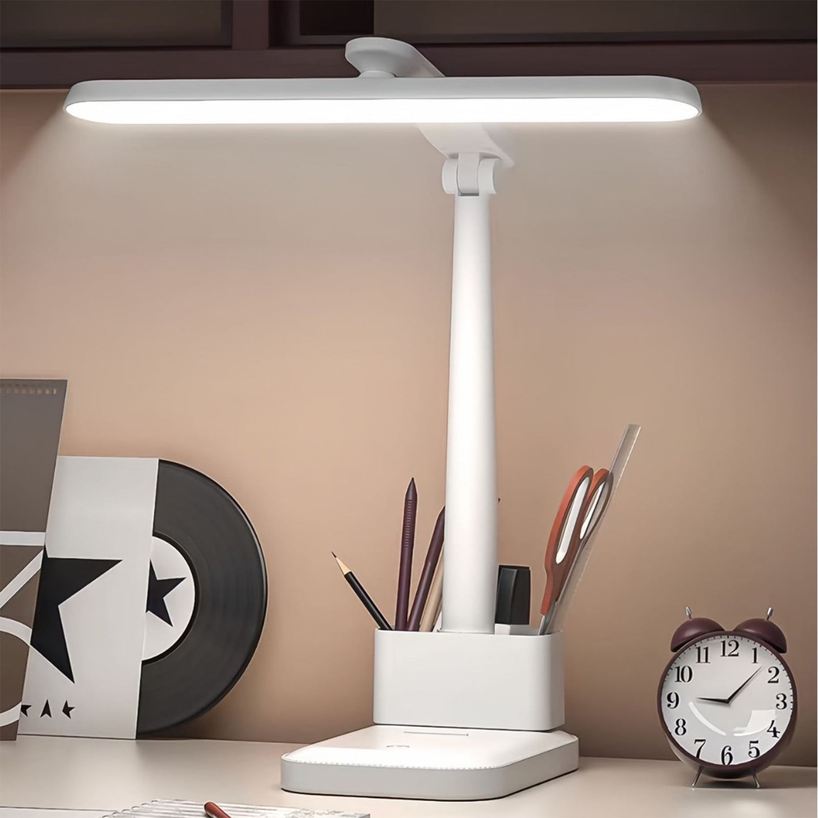 LED Desk Lamp for Students, Foldable Reading Lamp with Adjustable Angles, Dual Function Desk ...