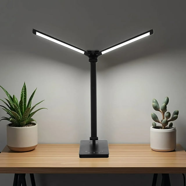 LED Desk Lamp with USB Charging Port, Dimmable 50 Lighting Modes ...