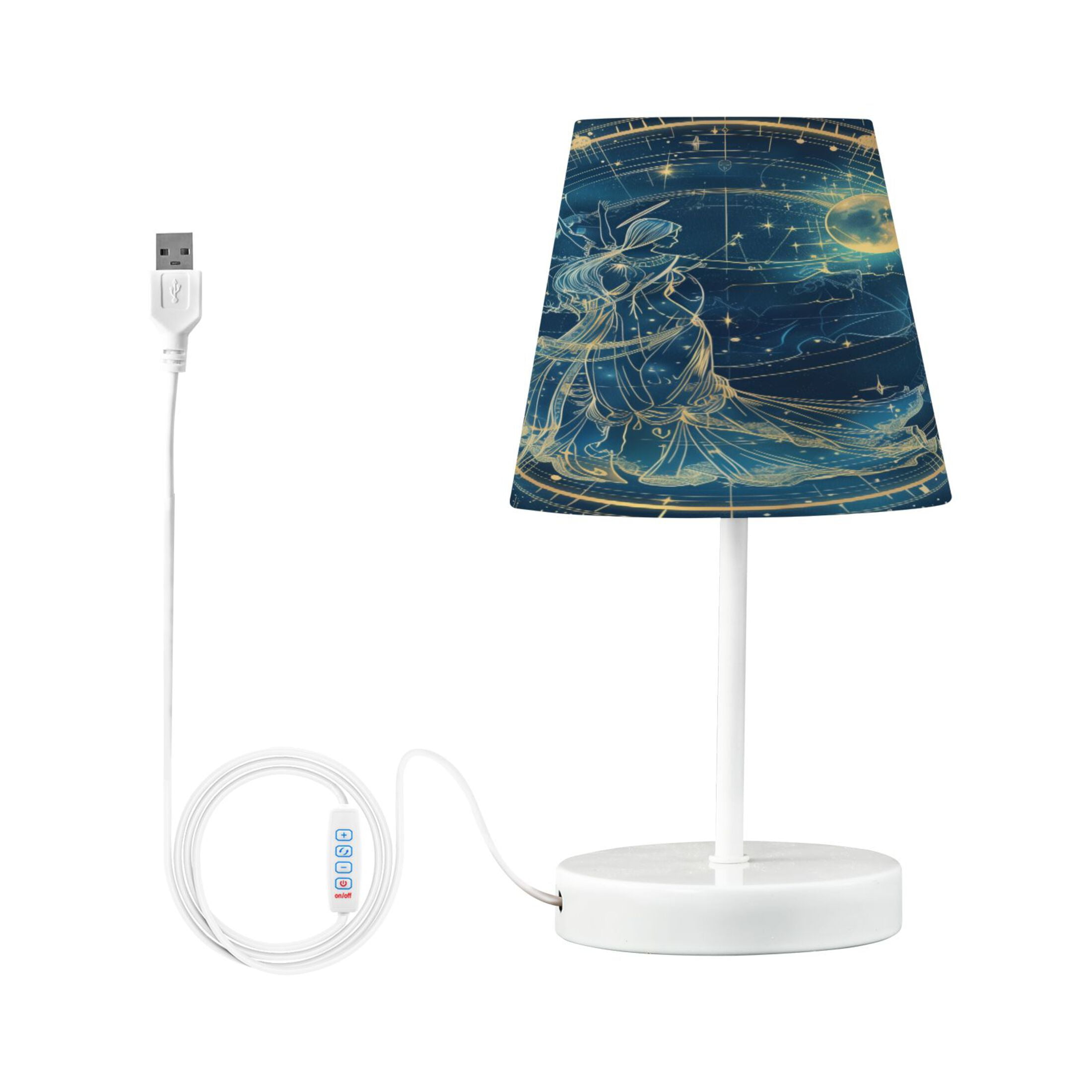 LED Desk Lamp Virgo Of Zodiac Table Nightstand Lamps with 3 Color ...