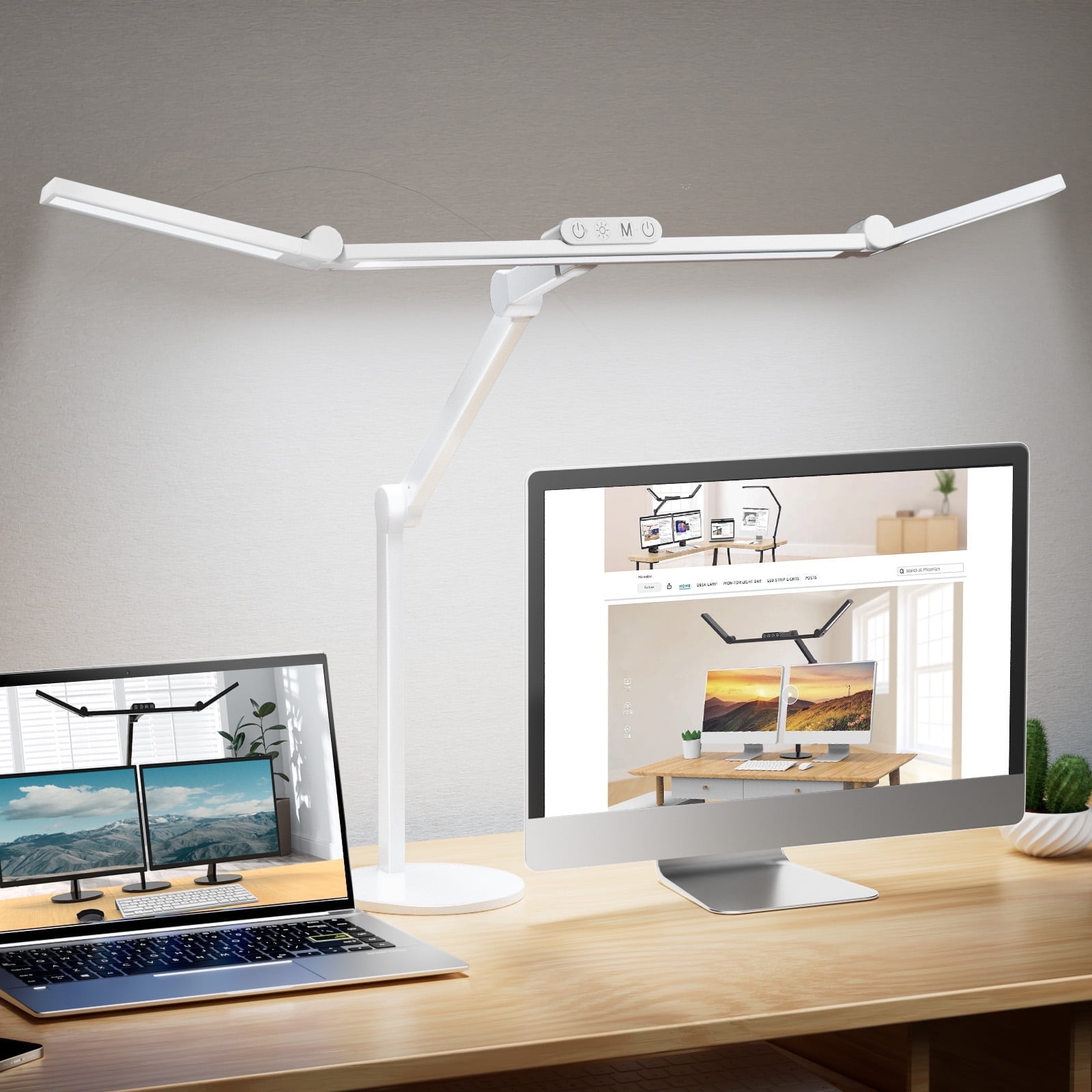 LED Desk Lamp for Home Office - 24W Architect Table Lamp with Long ...