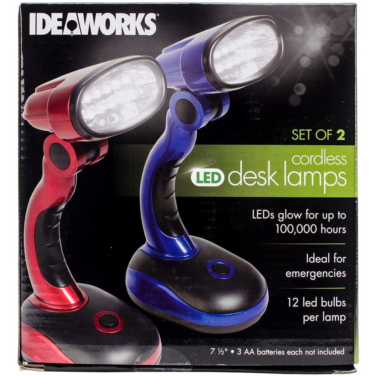 LED Desk Lamps - Set of 2 - Red/Blue - Walmart.com