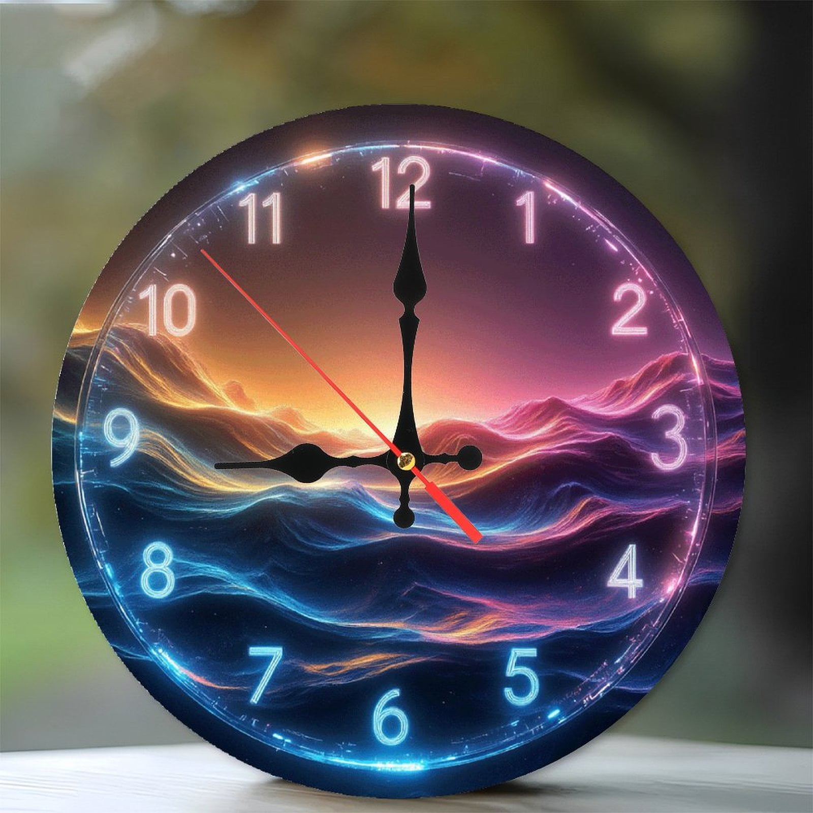 LED Digital Alarm Clock with Adjustable Brightness 10-Inch Silent ...