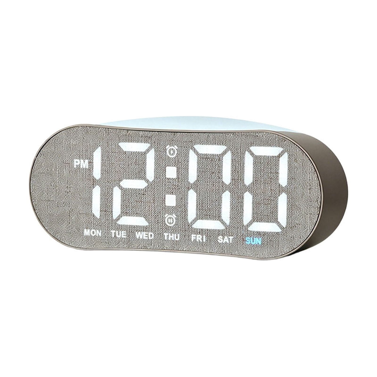 LED Digital Alarm Clock, Date Temperature Day Display With Brightness ...