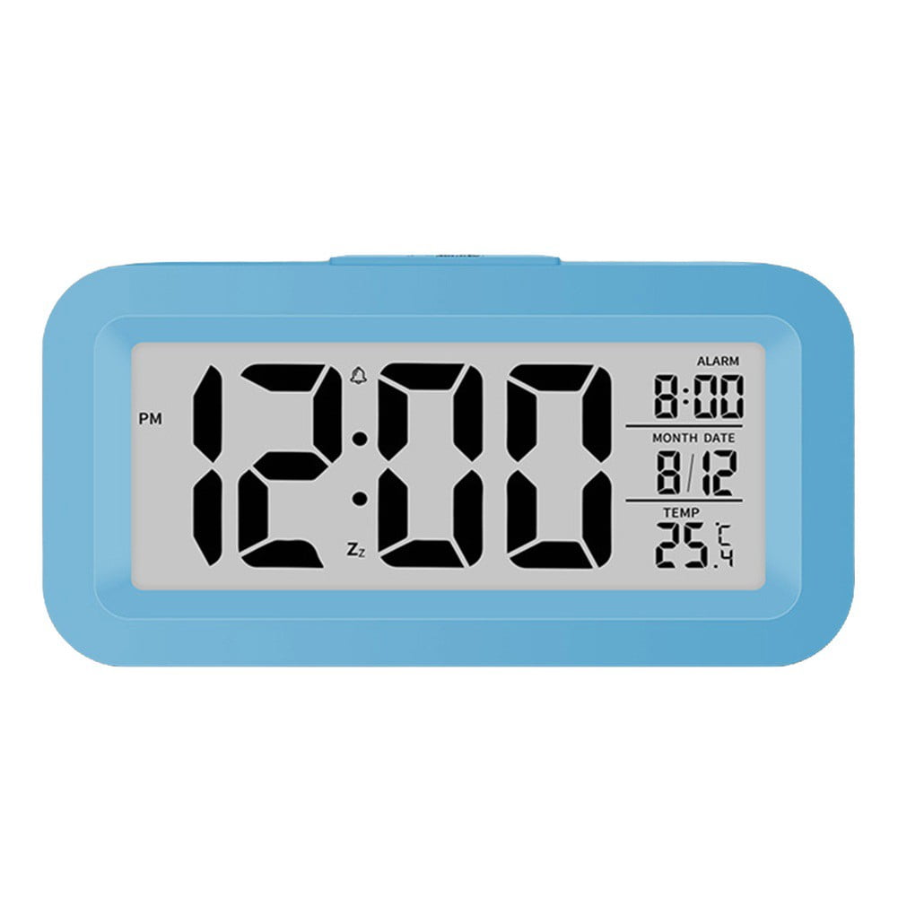 LED Digital Alarm Clock Electronic Digital Alarm LCD Screen Desktop ...