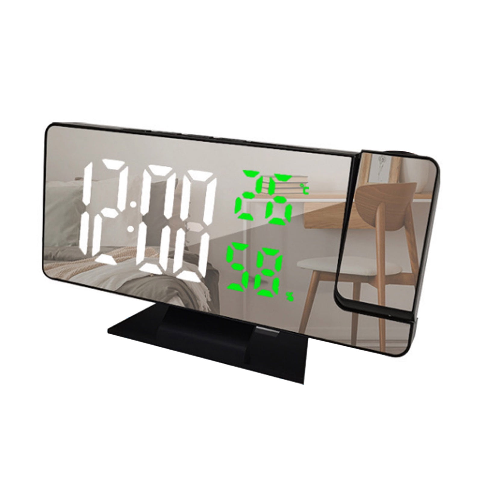 LED Digital Alarm Clock Large Screen Multipurpose 12/24-Hour Format ...
