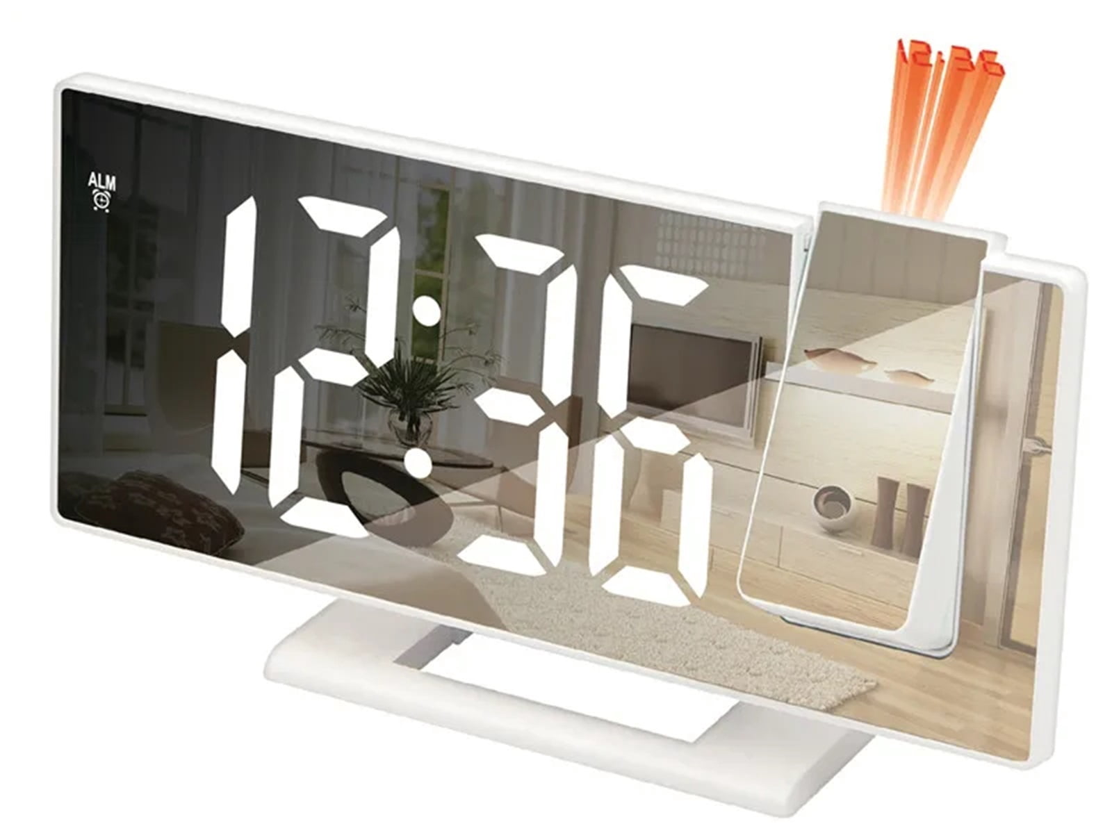 LED Digital Alarm Clock Projection Clock Ceiling Clock with Time ...