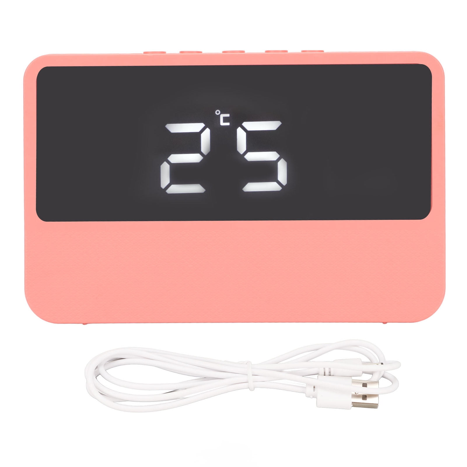 LED Digital Alarm Clock Simple Modern High Definition Display Mirror ...