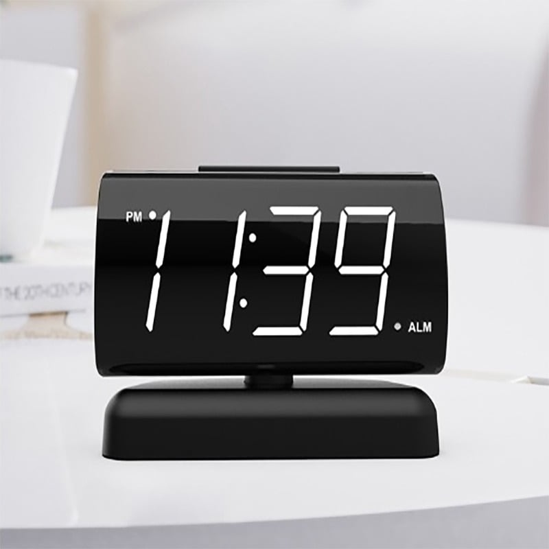 LED Digital Alarm Clock, Swivel Base Alarm,1.8-inch display screen ...