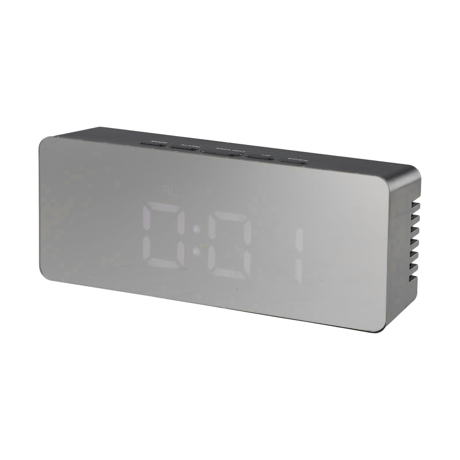 LED Digital Alarm Clock with Snooze Function, USB Powered Mirror ...