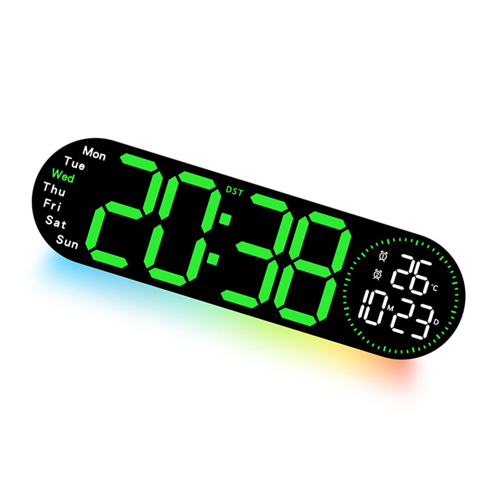 LED Digital Clock With Temperature Display Digital Alarm Clock ...
