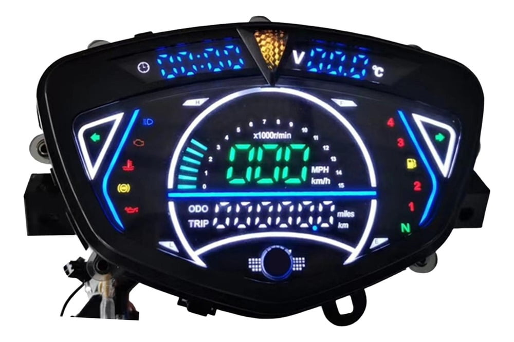 LED Digital Dashboard Speedometer Indicator Light For - Walmart.com