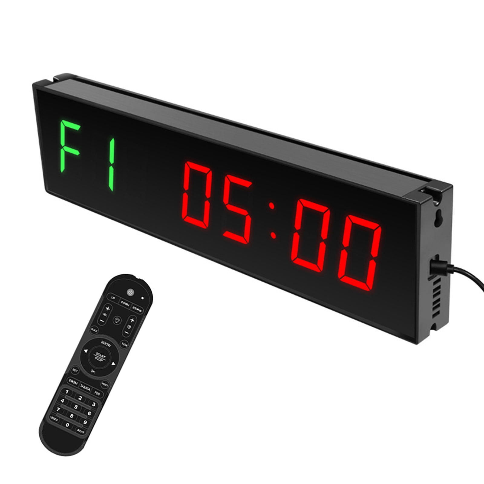 LED Digital Gym Timer Countdown Wireless Remote Control Timer for ...