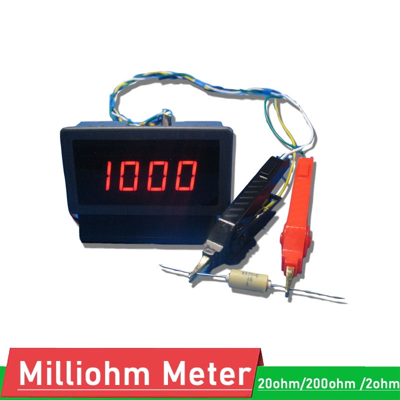 LED Digital Milliohm METER 20ohm/200ohm /2ohm Milliohmmeter Low ...