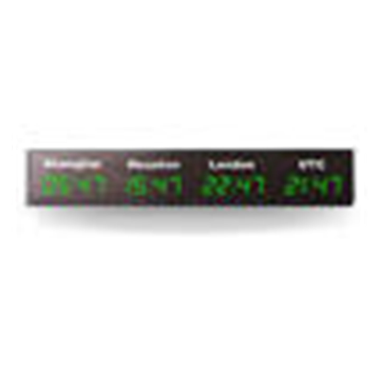 LED Digital Multi Time Zone City Stickers Wall Clock World Time Zone ...