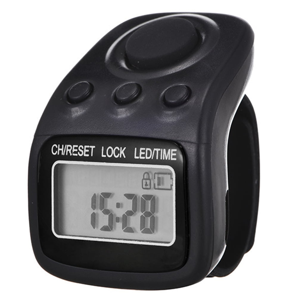 LED Digital Tally Counter Clickers 6 Channels with Backlit Time Display ...