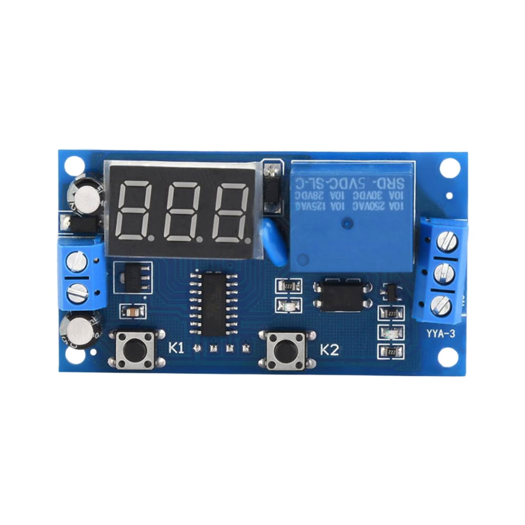 LED Digital Time Delay Module Countdown Timer Control Switching Timing ...