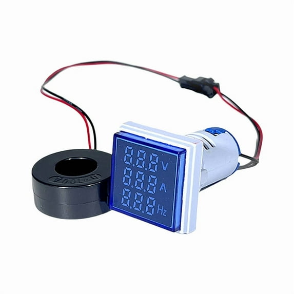 LED Digital Voltmeter Ammeter Meter AC6-500V Signal Lights Voltage ...