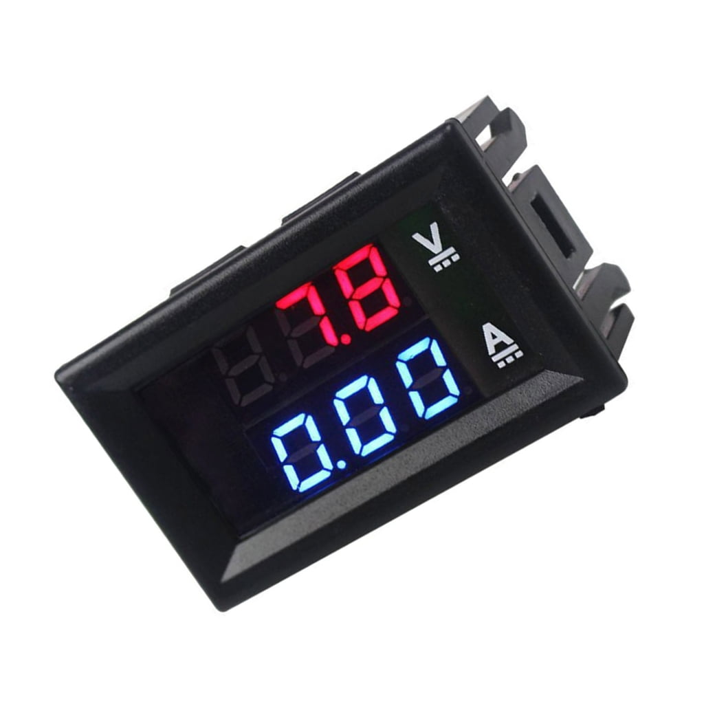 LED Digital Voltmeter Ammeter Two Screen 0-100V 10A Precisions ...