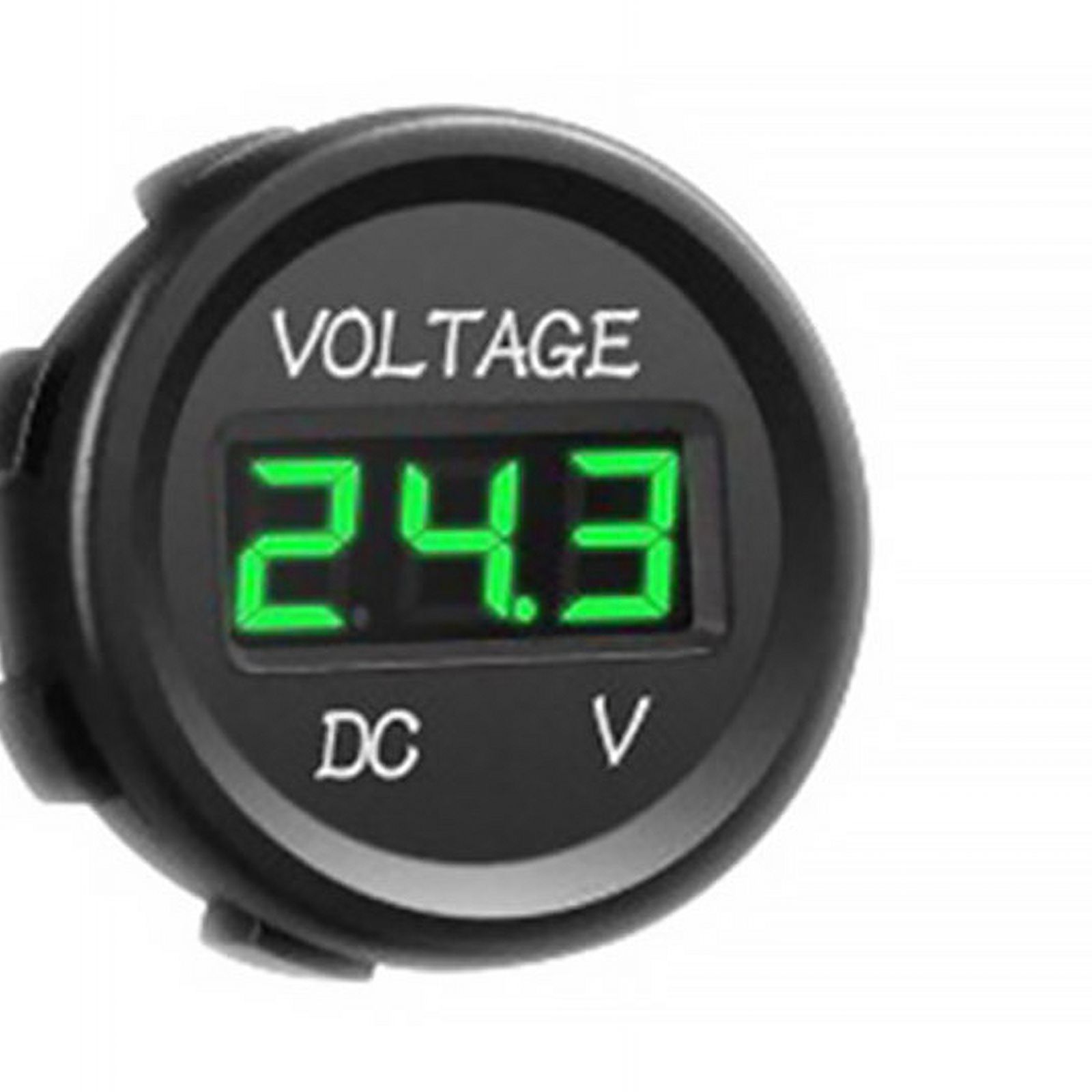 LED Digital Voltmeter Panel, Voltmeter 12V 24V, Car Mounted Marine ...