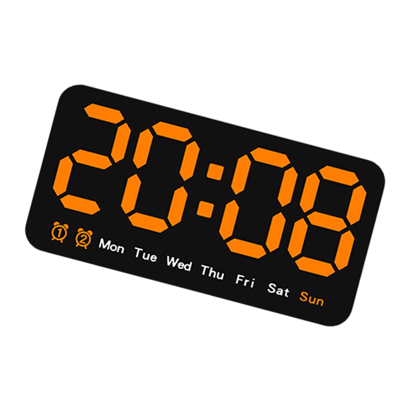 Large LED Digital Wall Clock Temperature Display 2 Alarms DST and ...