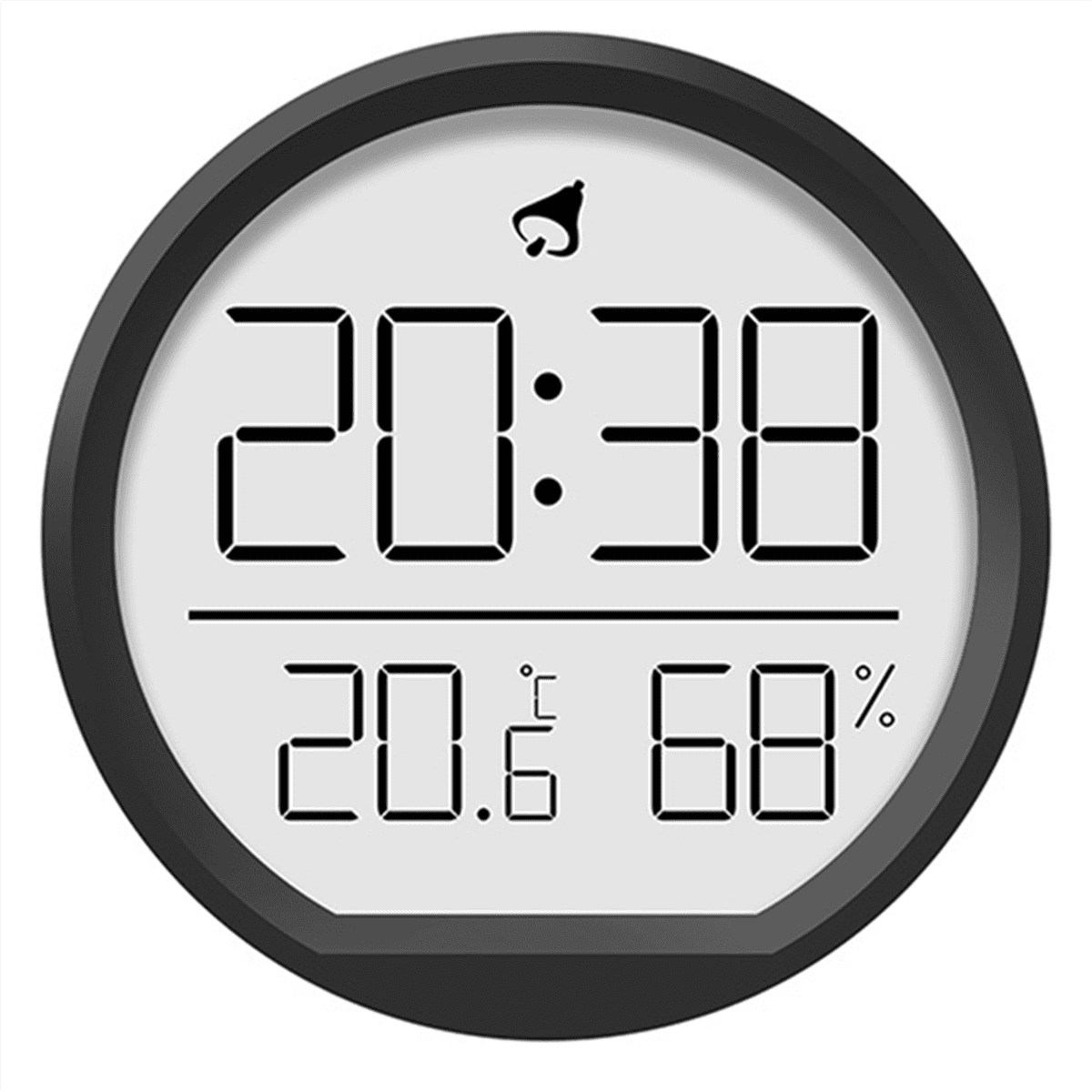 LED Digital Wall Clocks Temperature Humidity Date Display Electronic ...