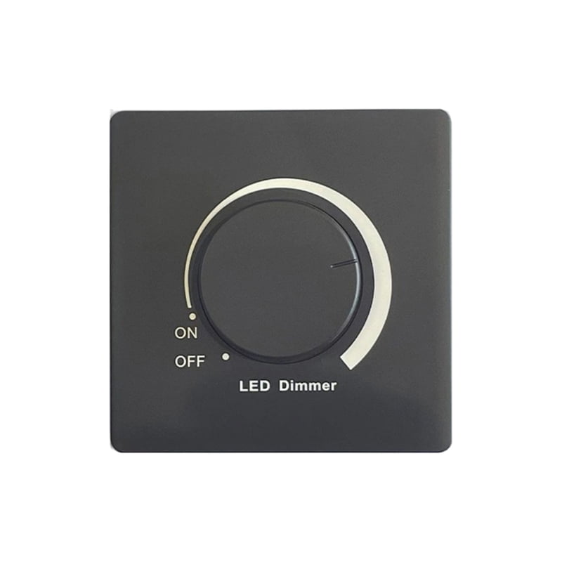 LED Dimmer Rotary Knob Dimmer Switches 300W Adjustable Brightness ...