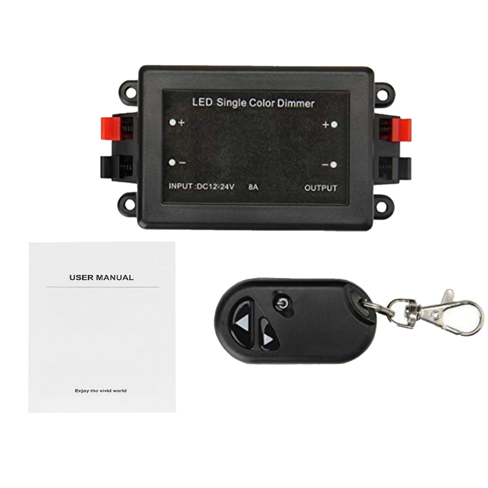 LED Dimmer with Remote Control LED Light Strip Dimmer Adjust Brightness ...