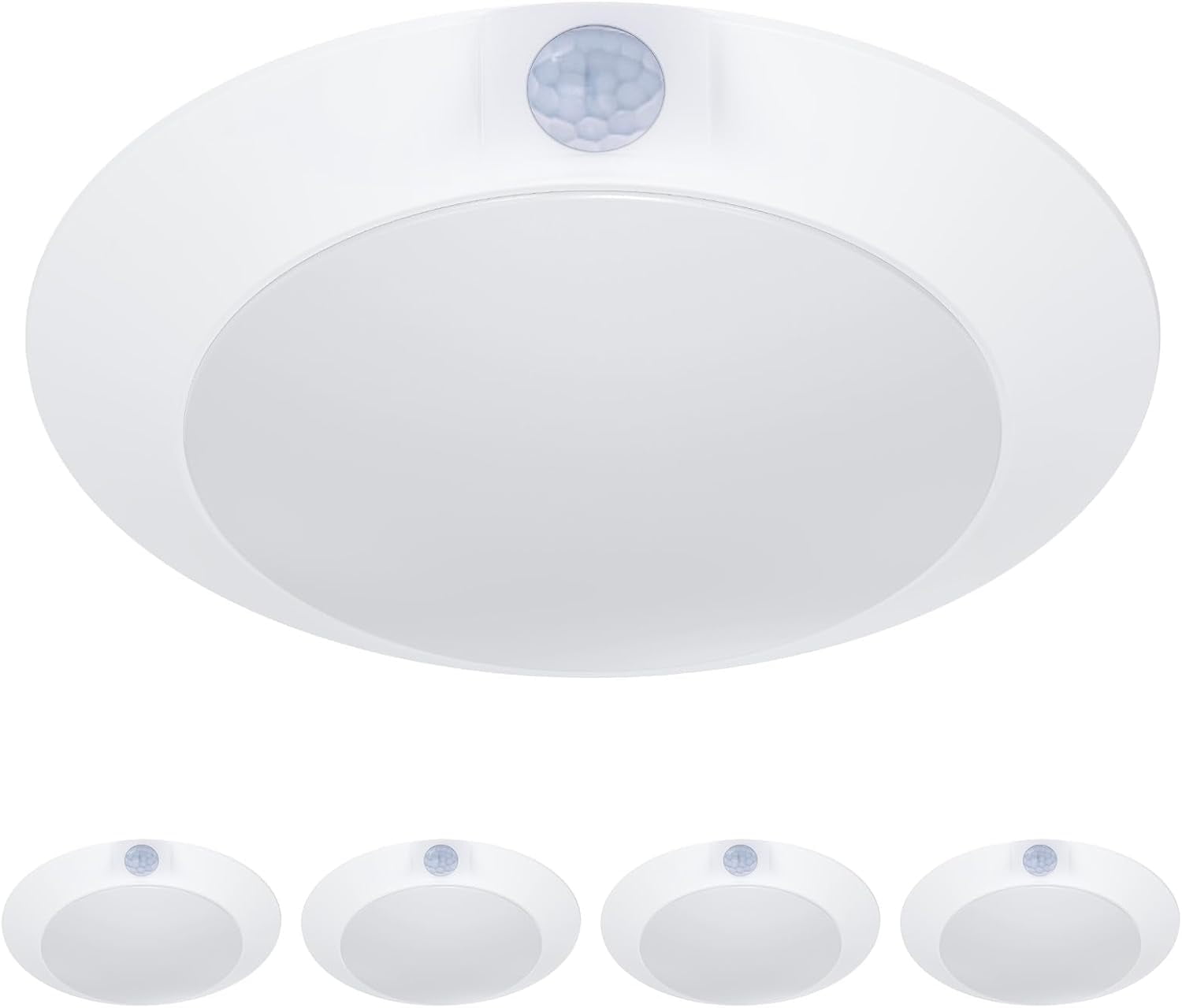 LED Disk Lights 6 Inch Motion Sensor,14W 3000K Wired Flush Mount ...
