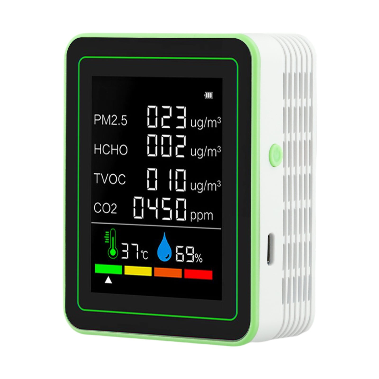 LED Display Air Quality Meter with Multi Functional Measurement ...
