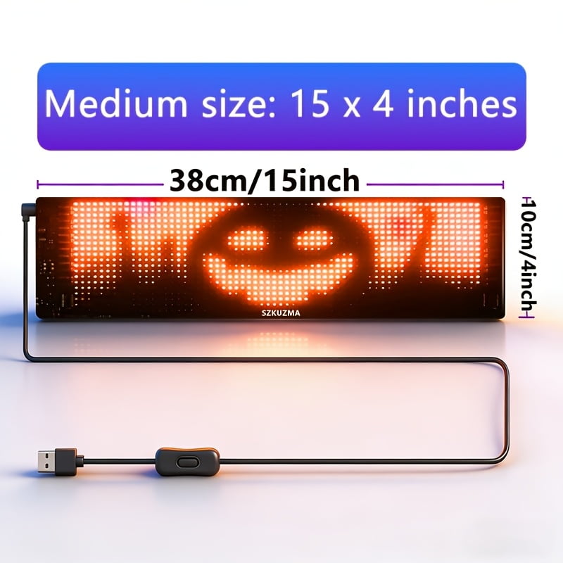 LED Display, App-Operated, Scrolling Messages, Art, Emits Light at ...