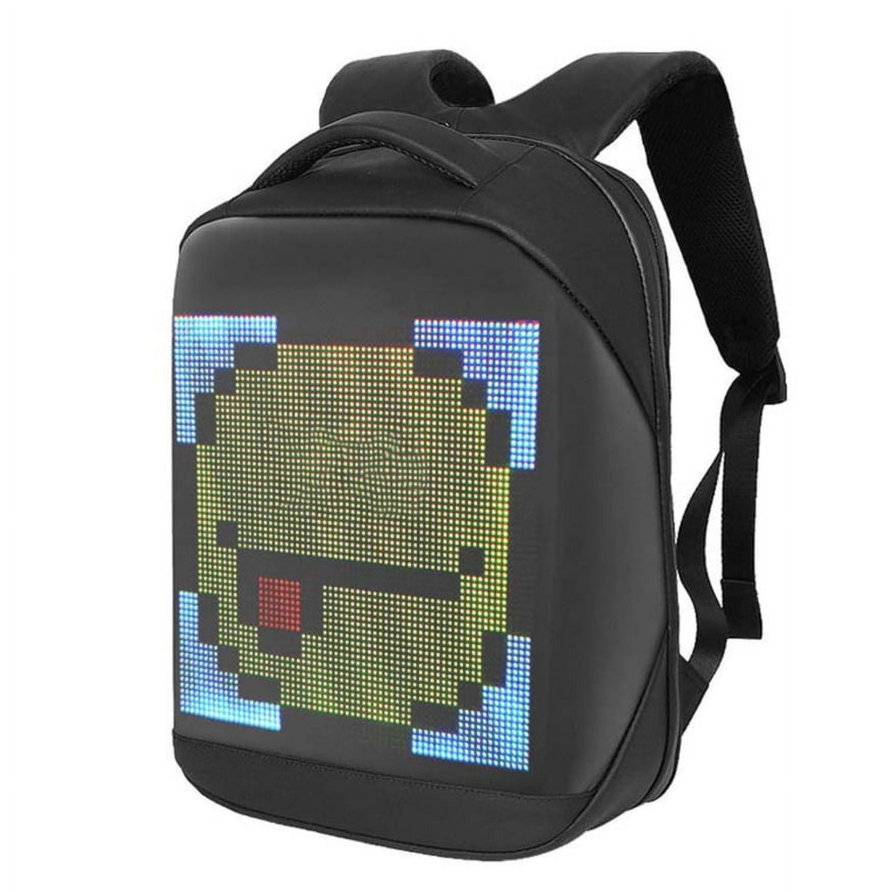 LED Display Backpack Business travel Laptop Backpack Men DIY Smart ...