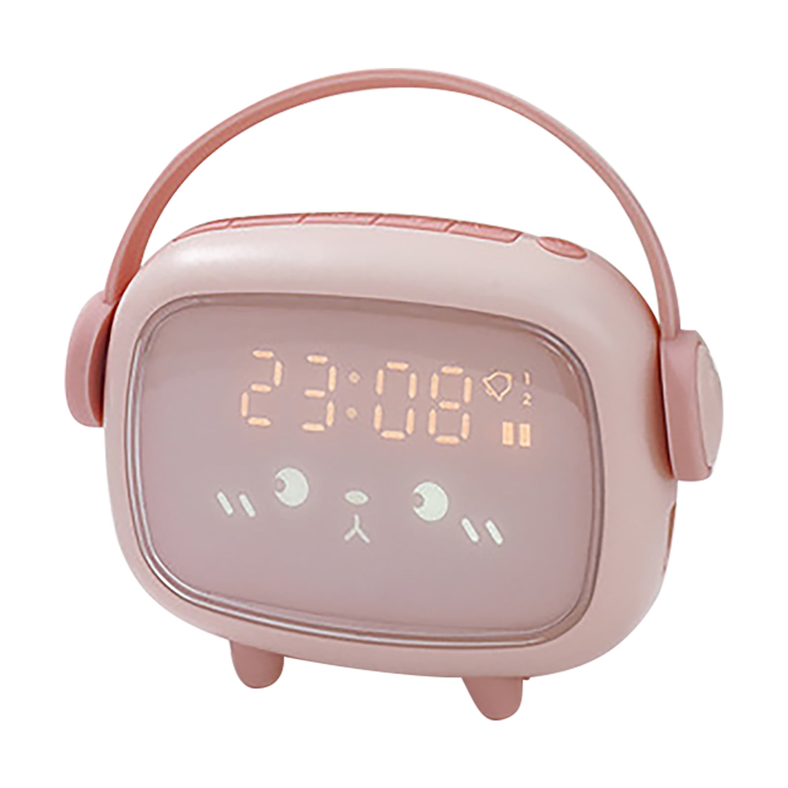 LED Display Digital Alarm Clock Battery Operated/Night Light with ...