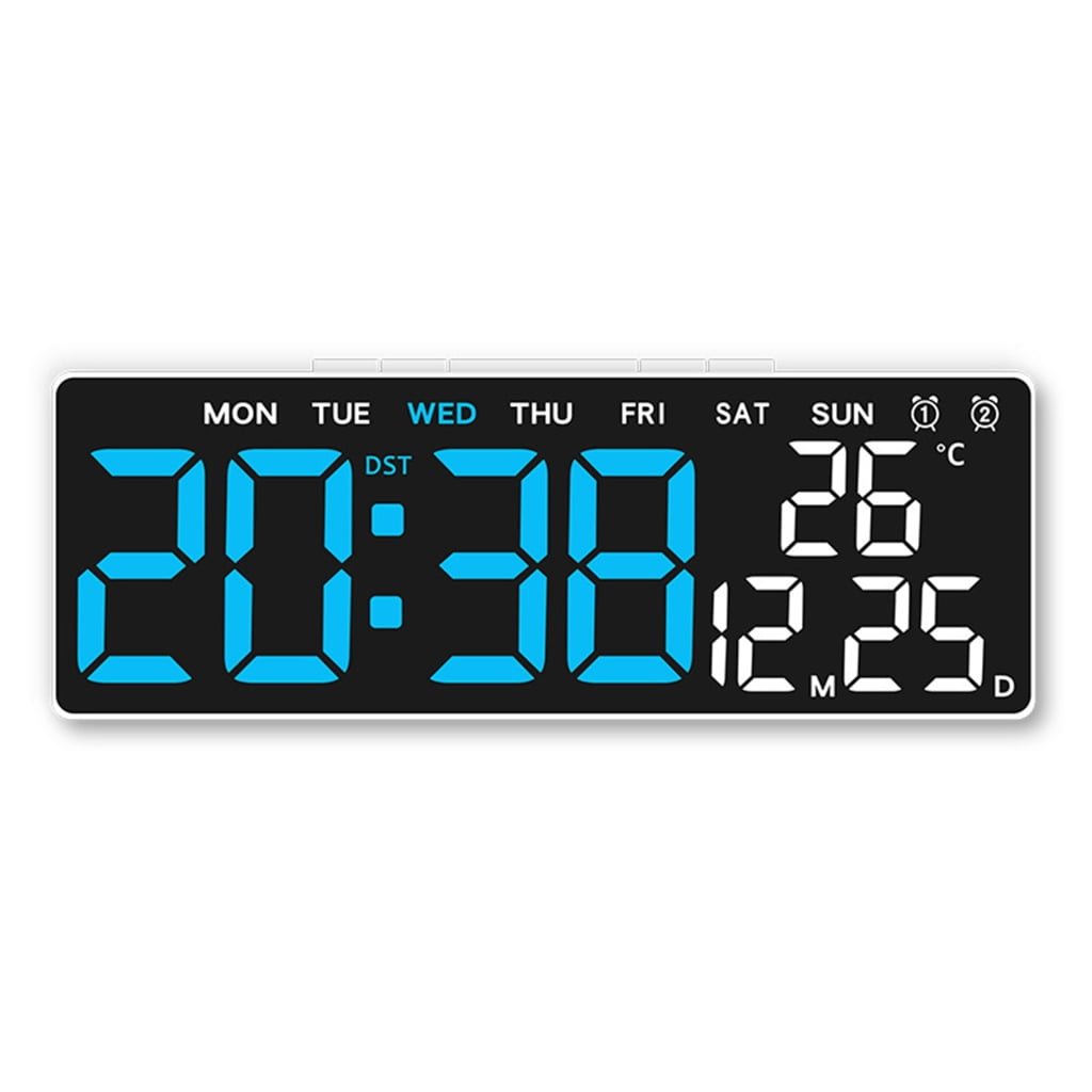 LED Display Digital Clock with Alarm, Timers, Date and Temperature ...