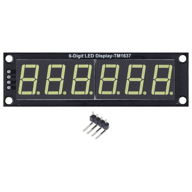 Led Display Digital Tube 6 Digit 7 Segment Decimal White Light Digital Display Module 4858