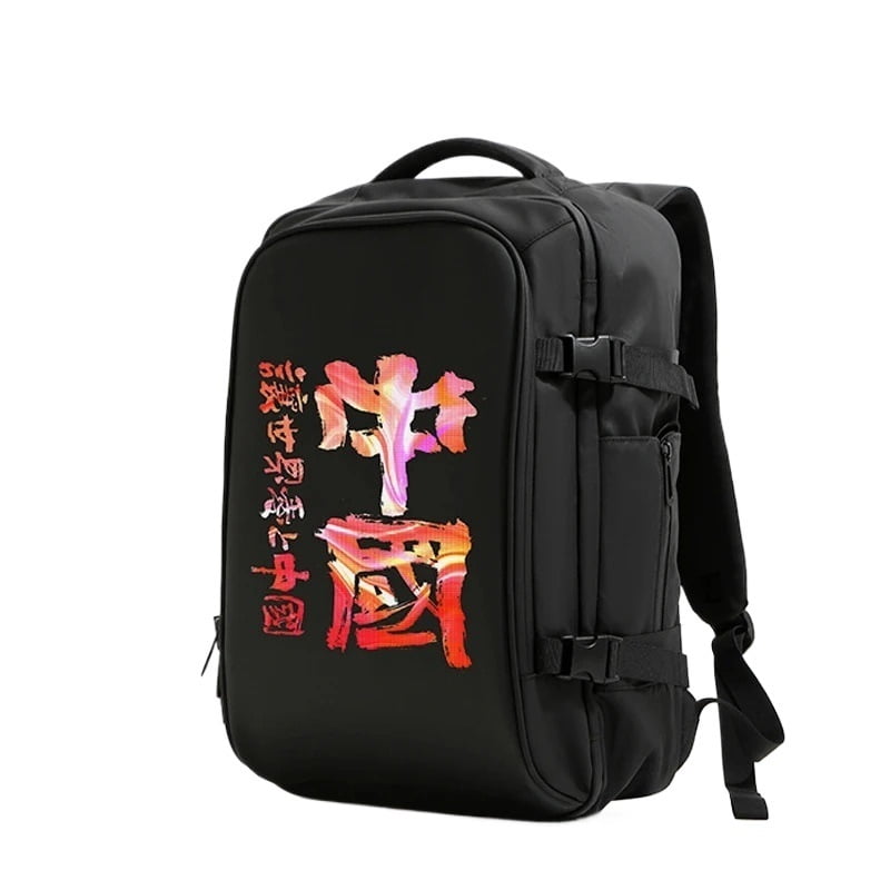 LED Display Motorcycle backpack Business travel Laptop Backpack For Men ...
