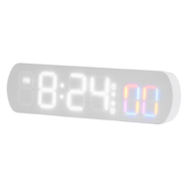 Led Display Rectangular Alarm Clock Temperature Humidity Display Timer ...