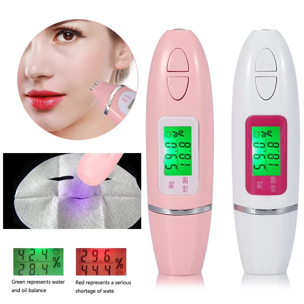 LED Display Skin Analyzer Skin Moisture Tester Skin Oil Test Meter ...
