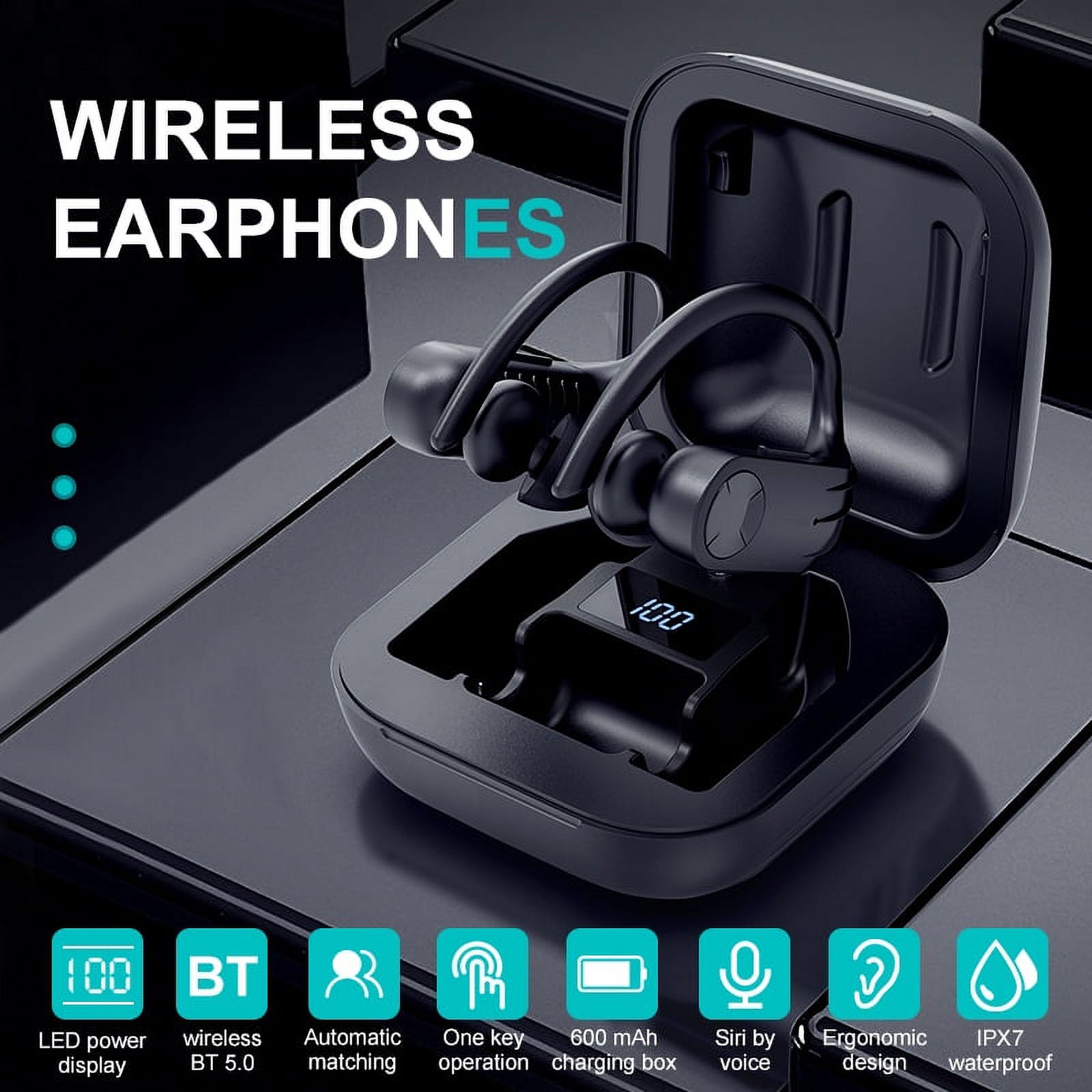 LED Display TWS Bluetooth 5.0 Sports Headphones Wireless Stereo ...