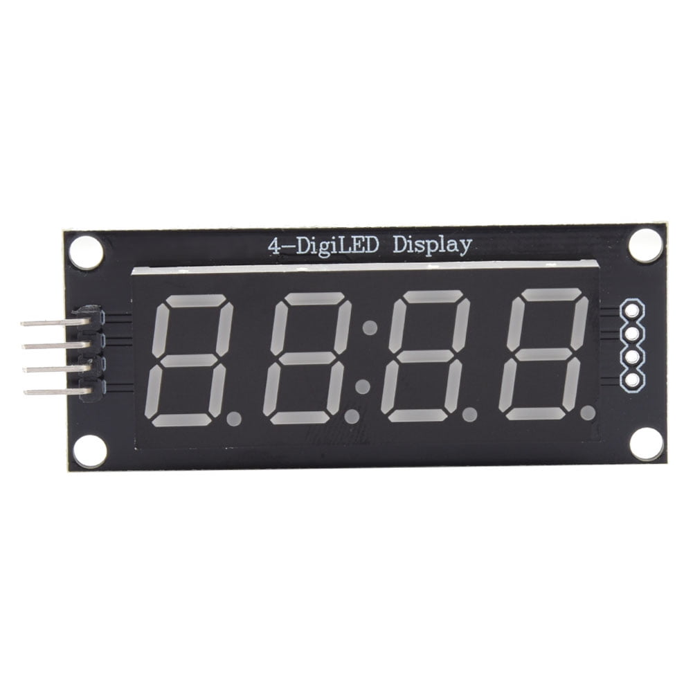 Led Display Tube Module 4 Digit 7 Segment Fits For Arduino Use Library Tm1637hblue
