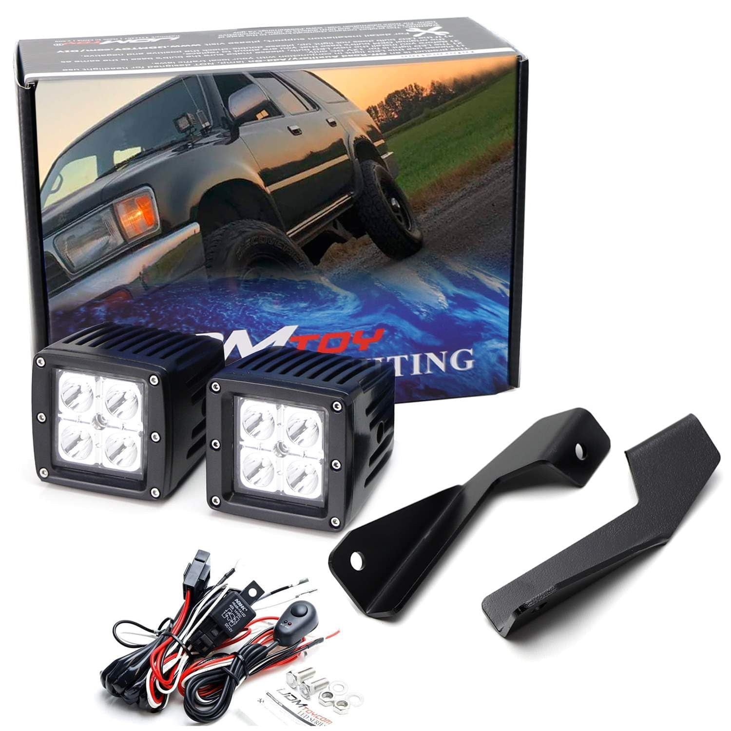 LED Ditch Light Kit For Toyota 1990-1995 4Runner, Including (2) 20W ...