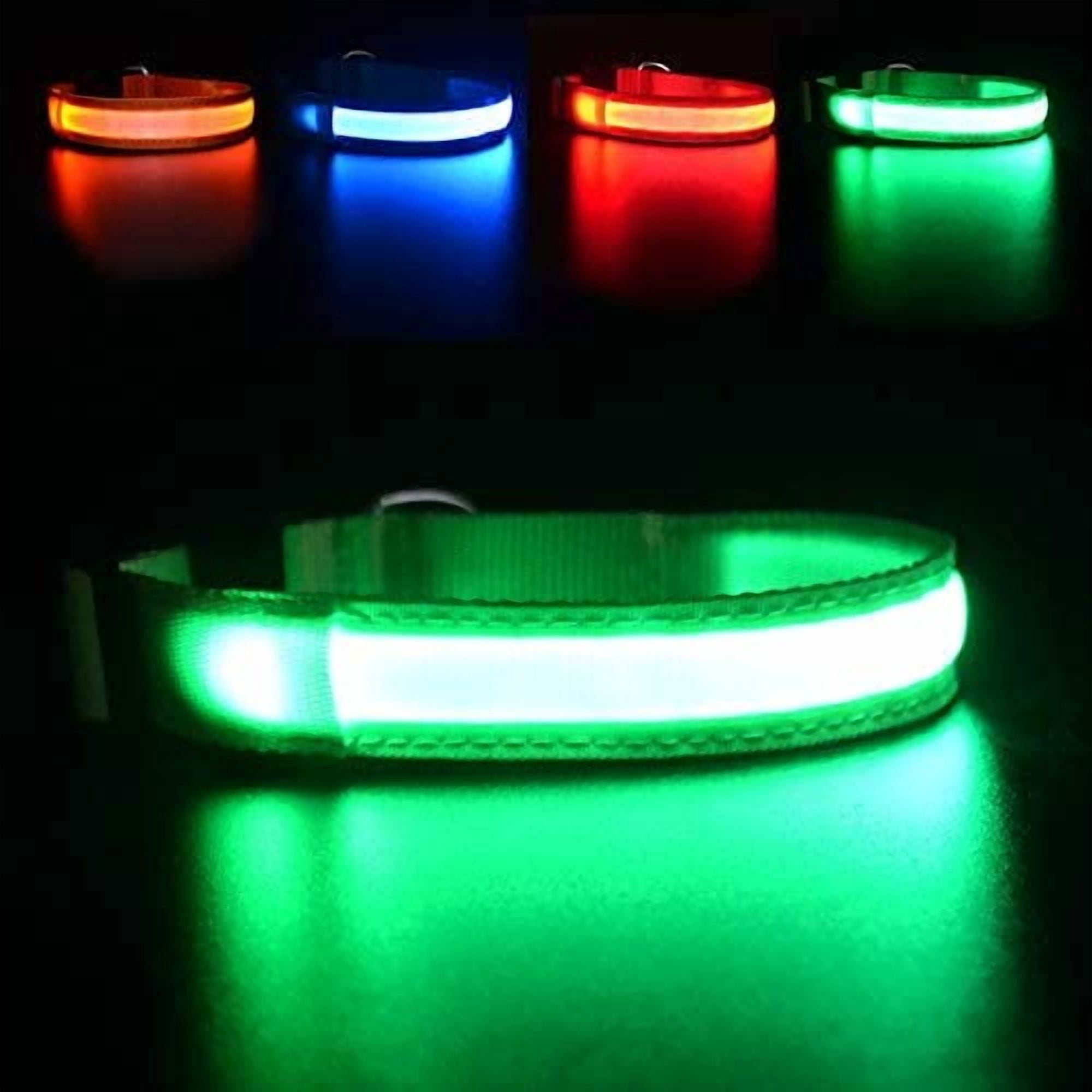 LED Dog Collar,Light Up Dog Collars Rechargeable Lighted Dog Collar ...