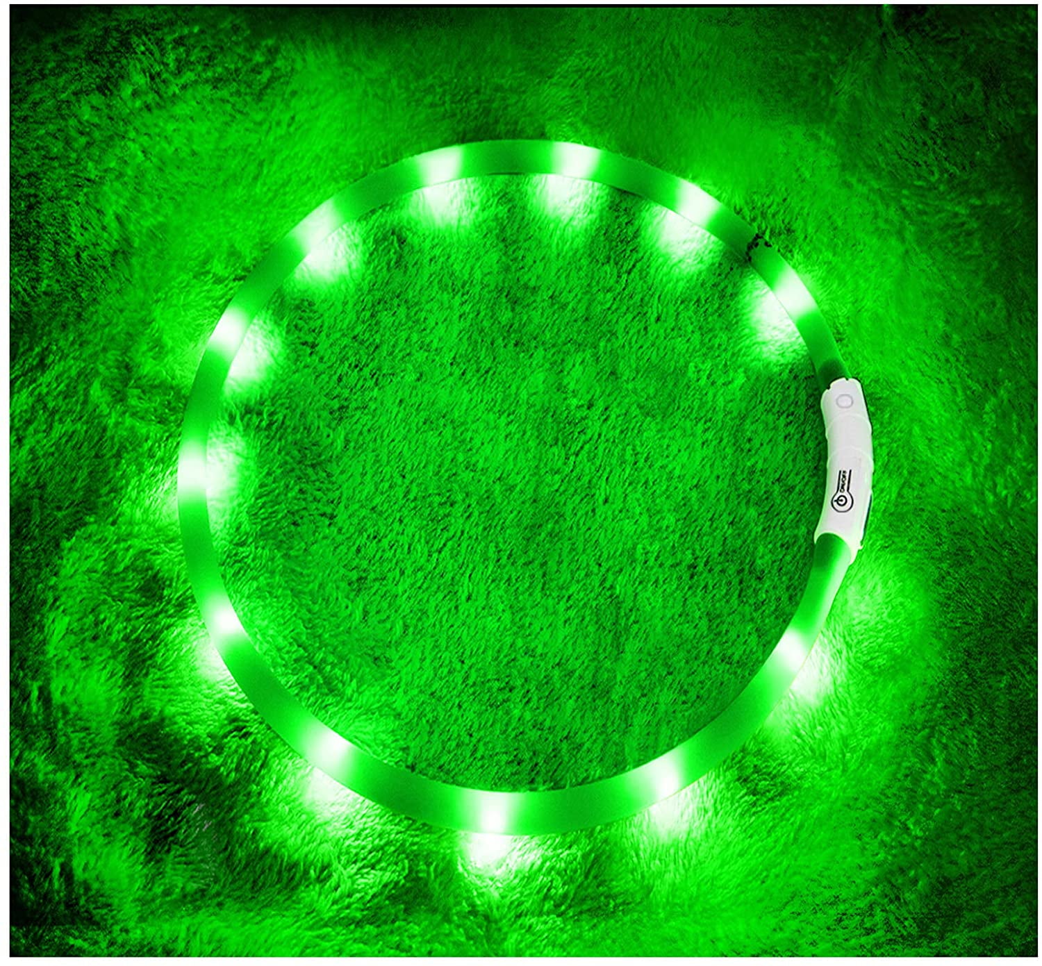 LED Dog Collar,USB Rechargeable Glowing Dog Collars, Light Up Collar ...