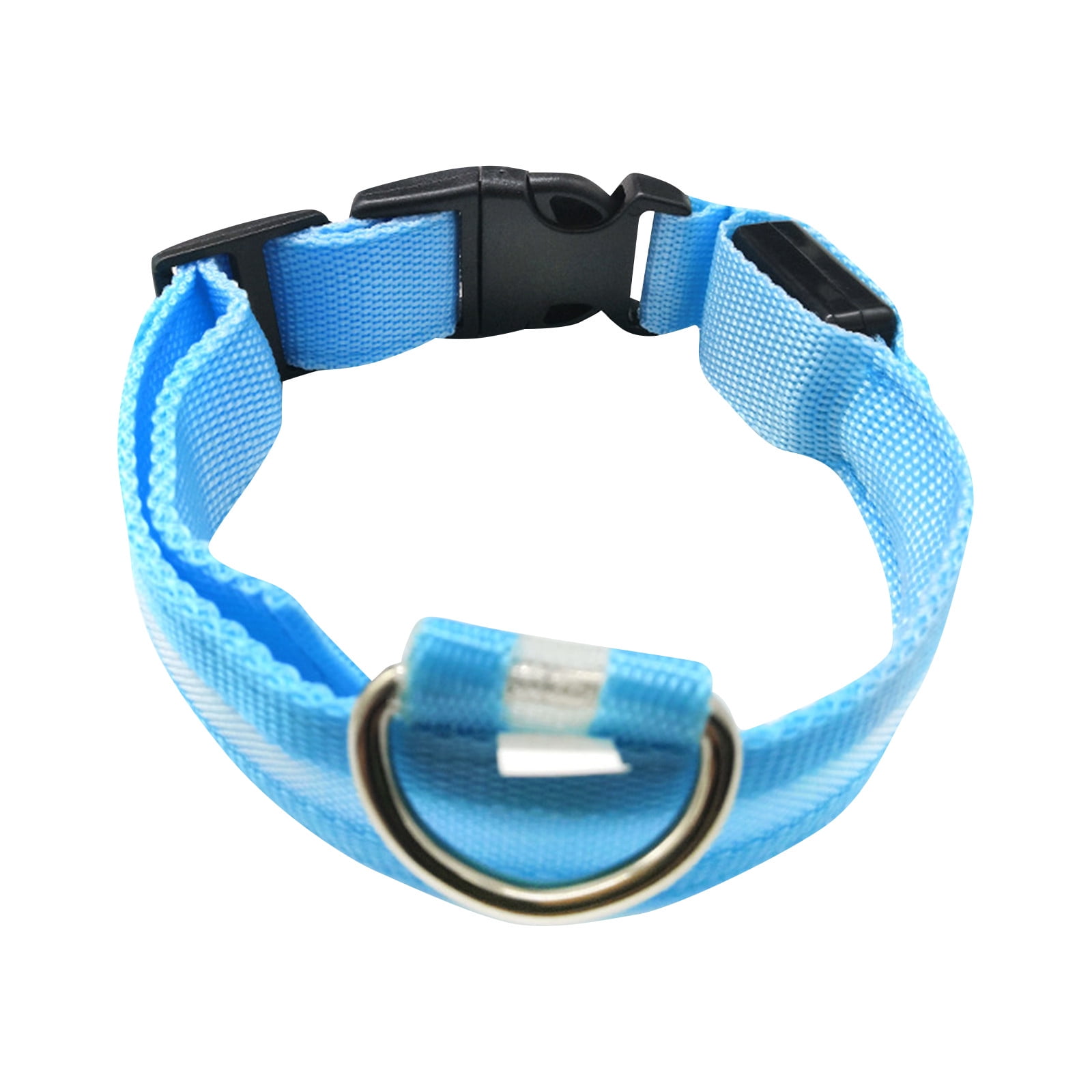 LED Dog Collar USB Rechargeable Safety Light Up Glowing Pet Collars For ...