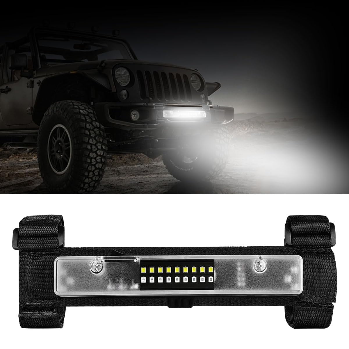LED Dome Light for UTV, Universal BSL1 Roll Bar Interior Light with ...