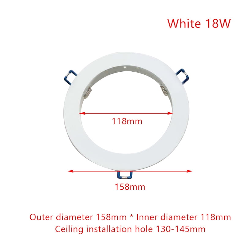 LED Downlight Spotlight Brackets Light Stand Adapters Lamp Shade Rings Hole Enlarge White Outer ...