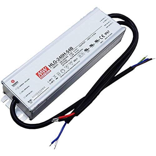 LED Driver 240.3W 54V 4.45A HLG-240H-54B Meanwell AC-DC SMPS HLG-240H Series MEAN WELL C.V+C.C ...