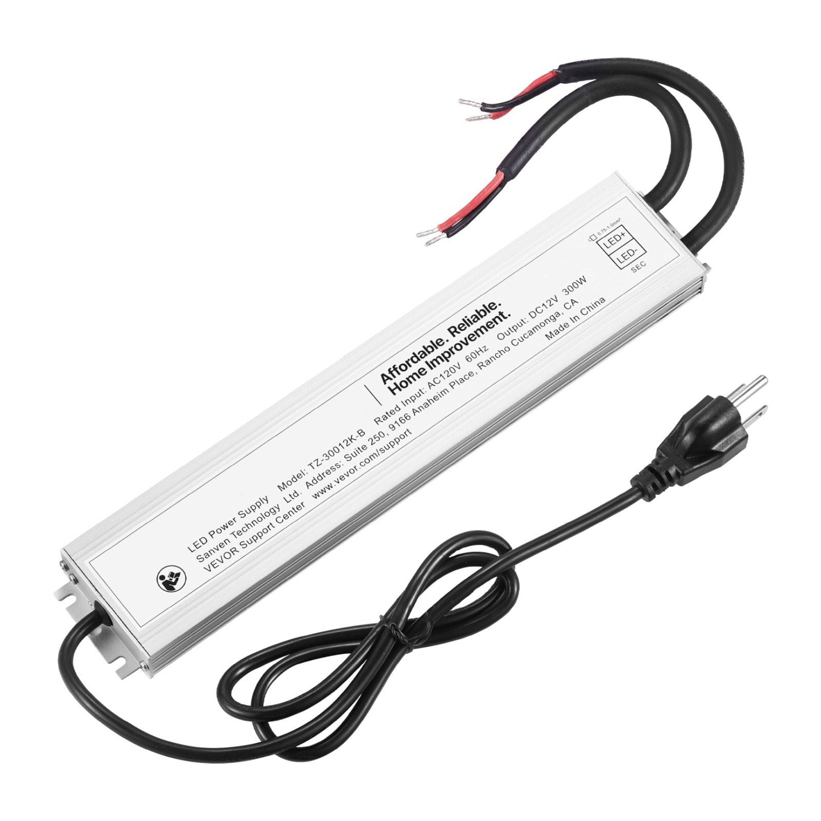 LED Driver 300W 12V DC Low Voltage Transformer Waterproof IP67 Power ...