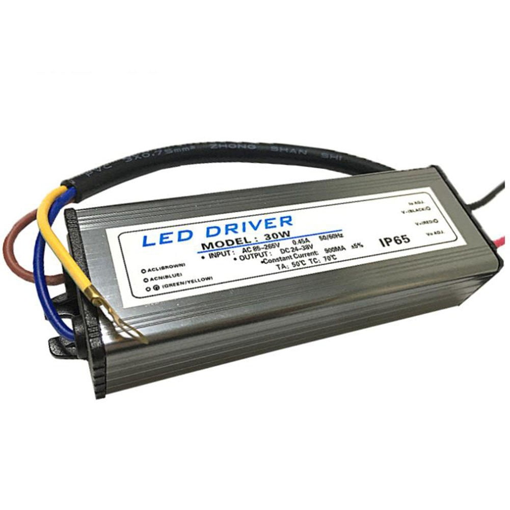 LED Driver 30W (900MA) Power Supply Floodlight LED Transformer IP66 ...